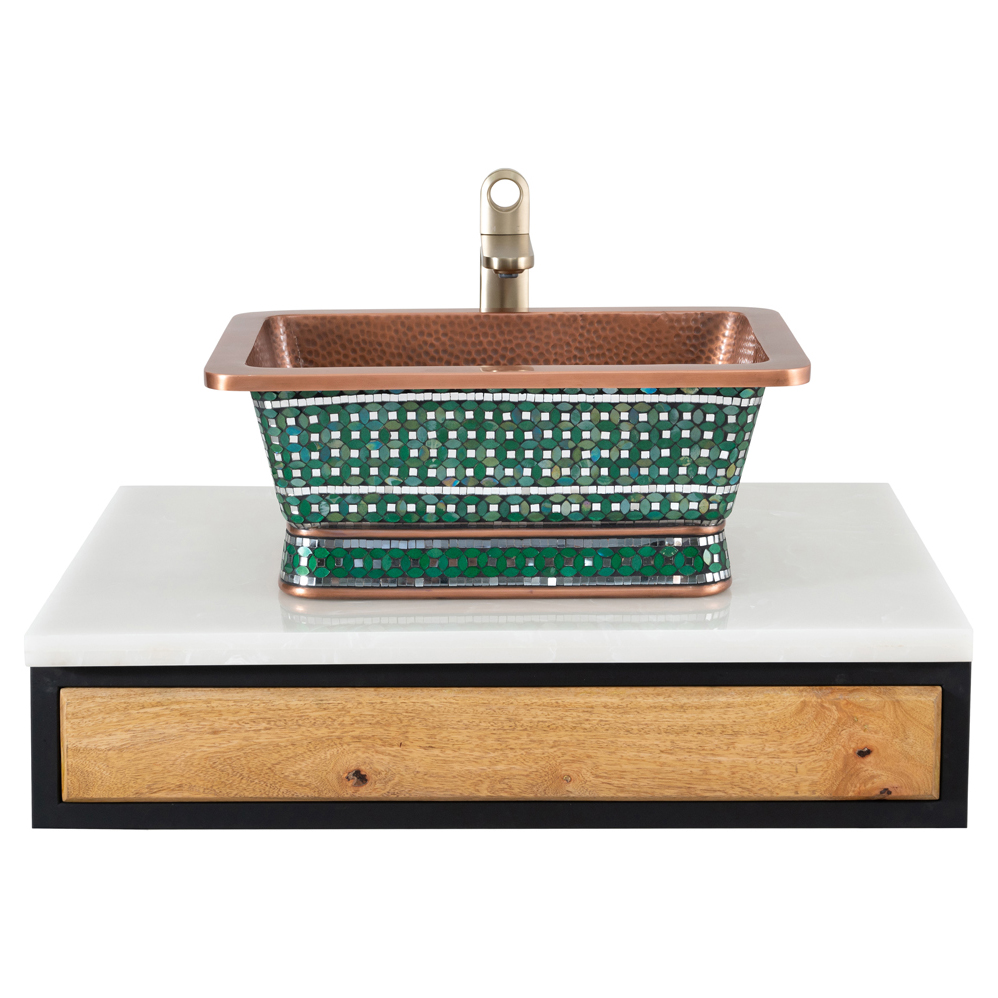 Copper Square Counter Top Wash Basin – CDM General Trading
